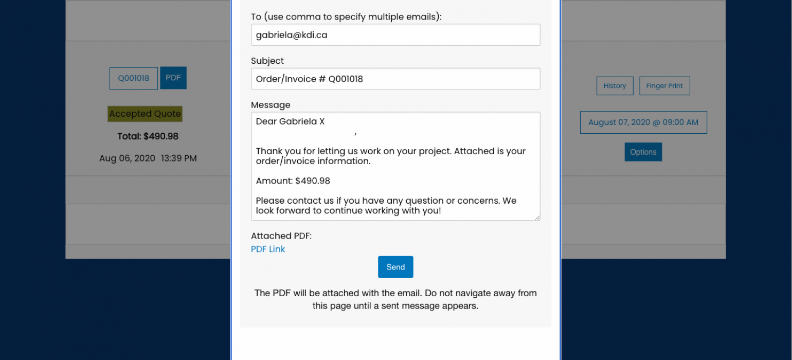 Highly Flexible Quotation, Work Order and Invoice Entry System - YourRadar